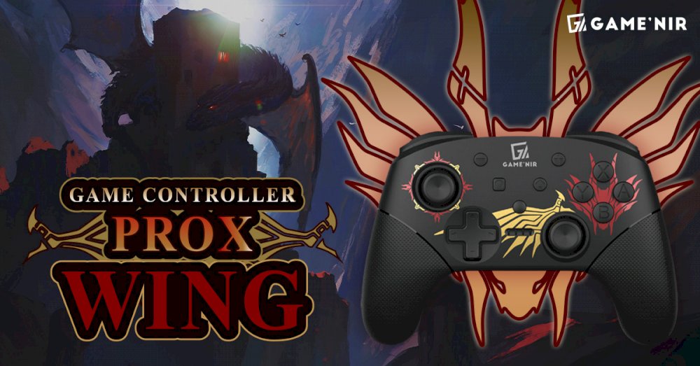 SWITCH手把 | STEAM手把 | 六代無線遊戲手把 ProX-WING 龍翼款 | GAME'NIR 電玩酒吧