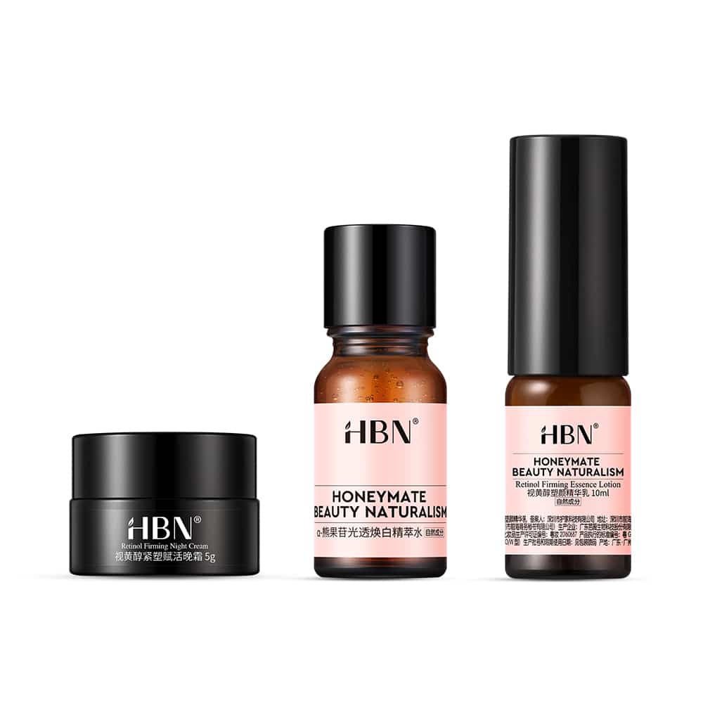 HBN 早C晚A晚霜體驗組 (特證版發光水10ml+雙A乳2.0 10ml+雙A晚霜2.0 5g)