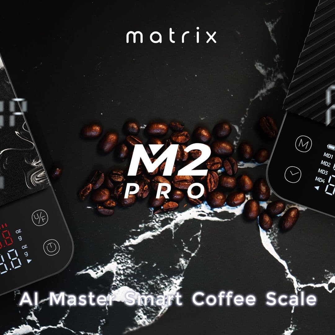 Matrix M2 Pro AI大師 義式手沖 LED四顯流速粉水比咖啡秤