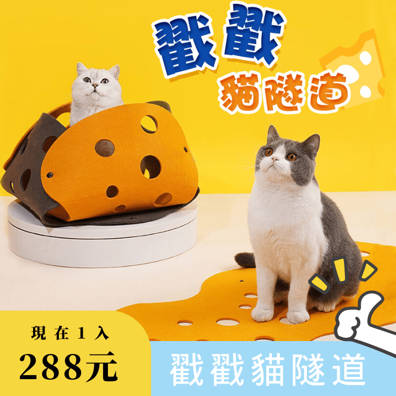 毛寶寶MOBOBO - 多功能戳戳貓隧道