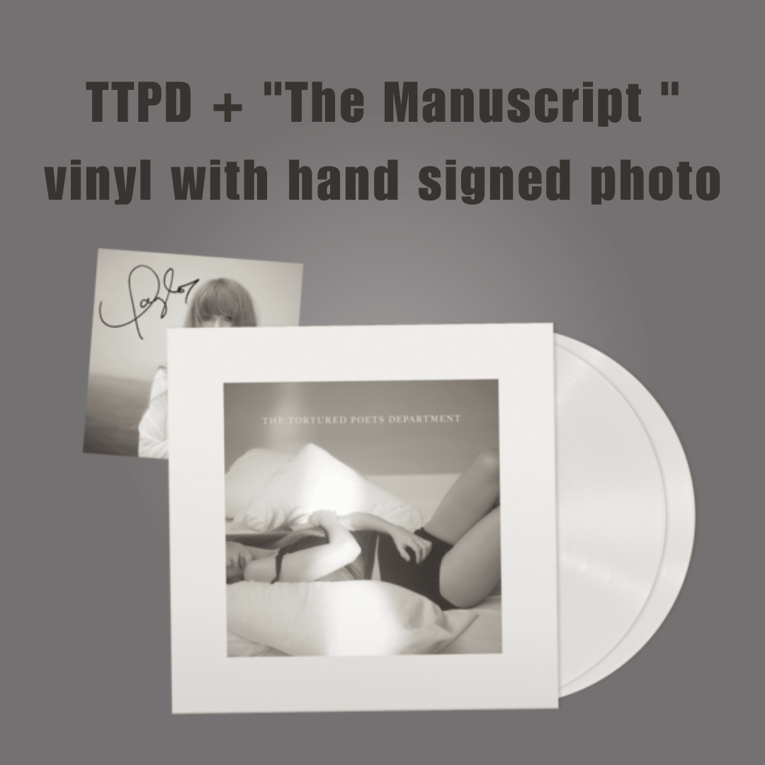 TTPD + "The Manuscript " vinyl with hand signed photo